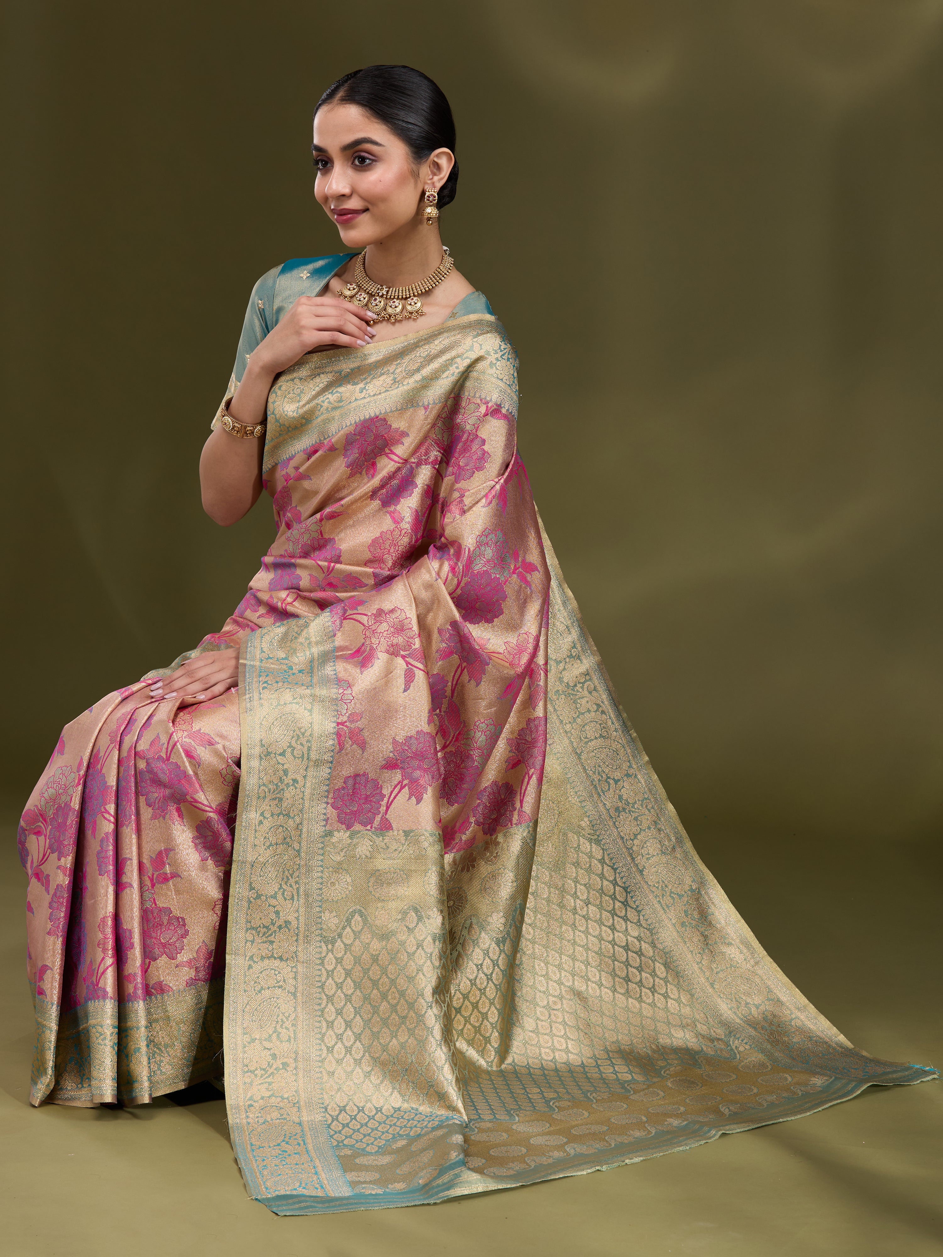 Charulatha - Rani Pink – Navera Sarees
