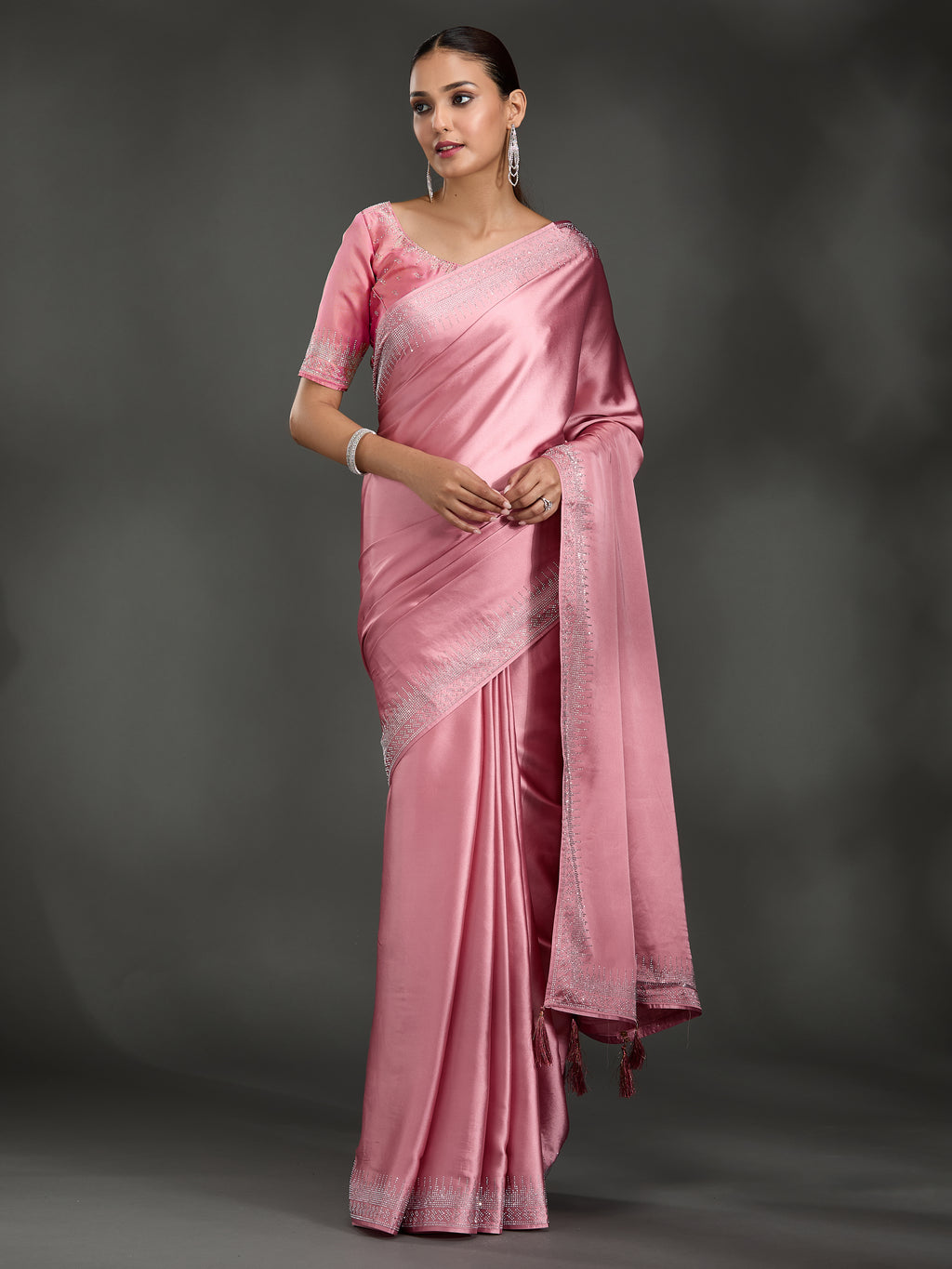 Shop Eternal Sunshine Blush Pink Saree – Navera Sarees