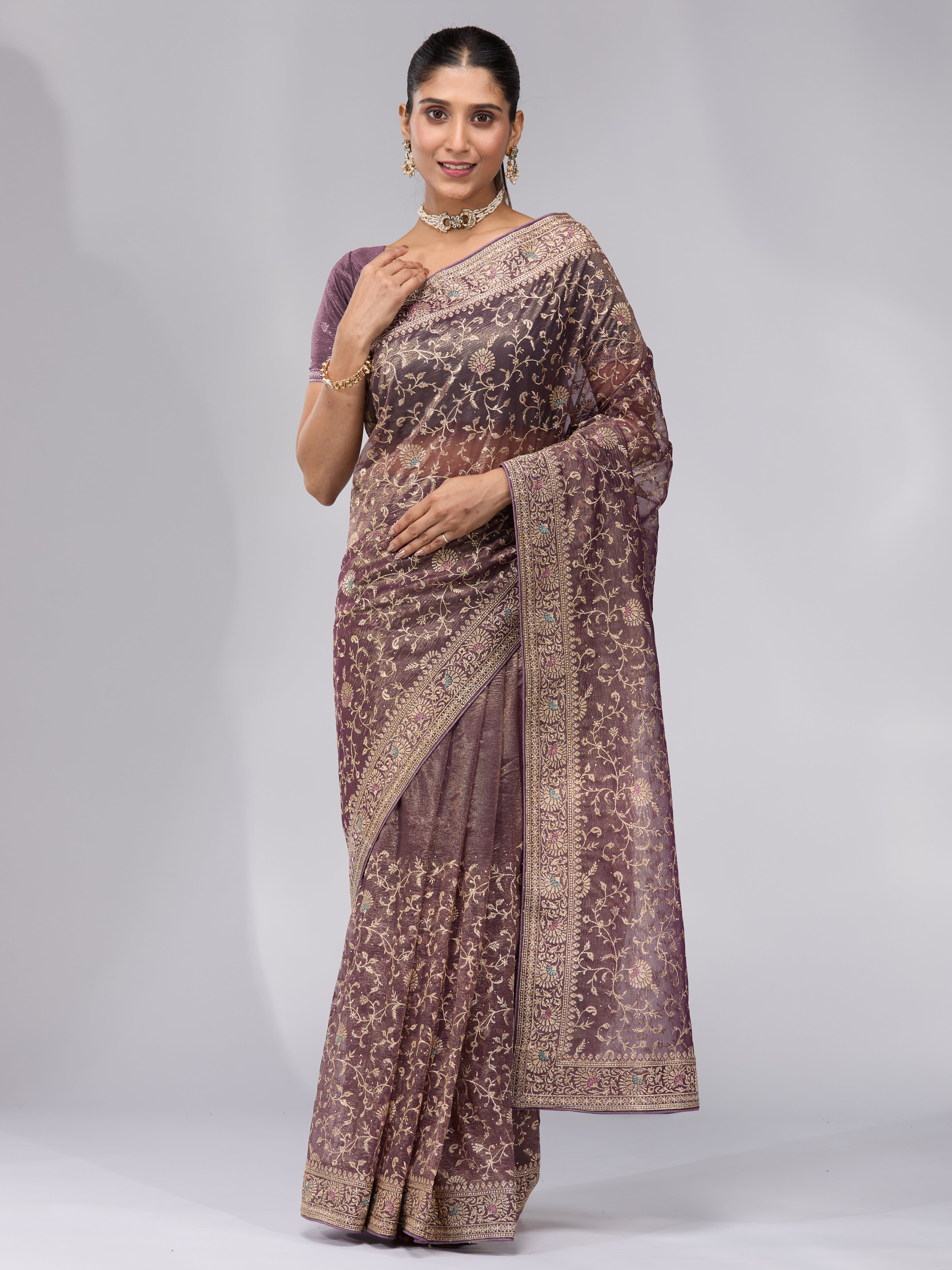 Ghazal - Wine – Navera Sarees